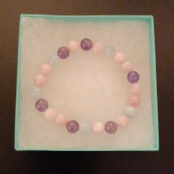 Jewelry | Purple Morganite Stone Bracelet | Poshmark